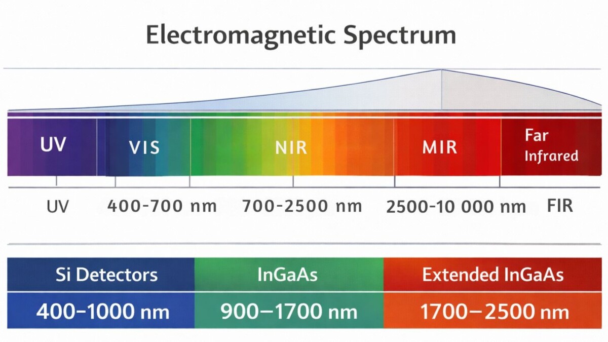 NIR, SWIR, MIR Wavelength Ranges Explained | Spectroscopy Chart